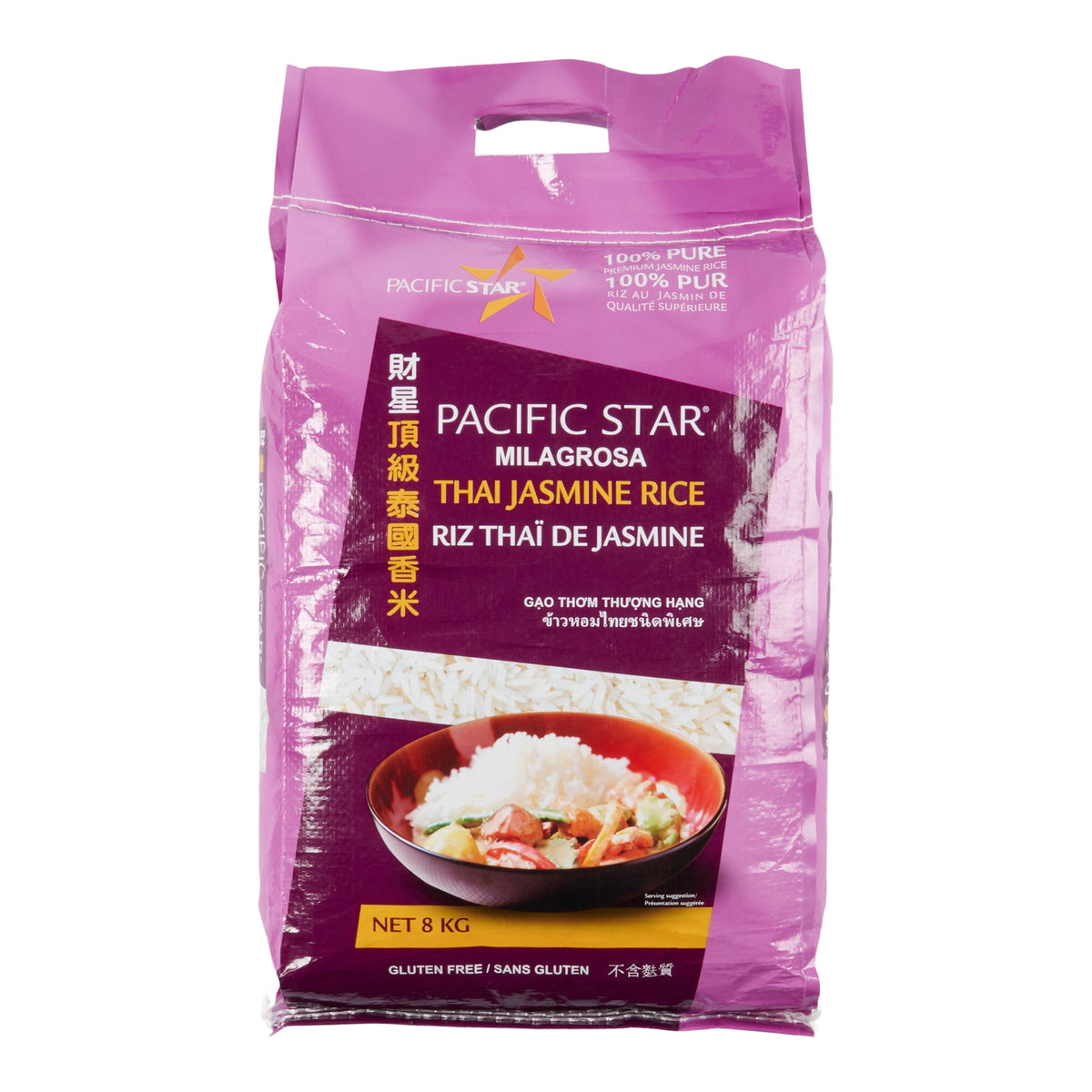 Rice Jasmine PACIFIC STAR 8KG — Eccolo Foods