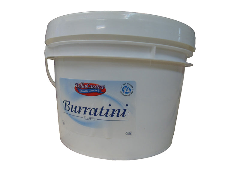 Burrata Domestic BUCKET BELLA CASARA (115gr) 1.5KG — Eccolo Foods