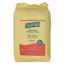 Rice White Parboiled NUPAK 20kg — Eccolo Foods