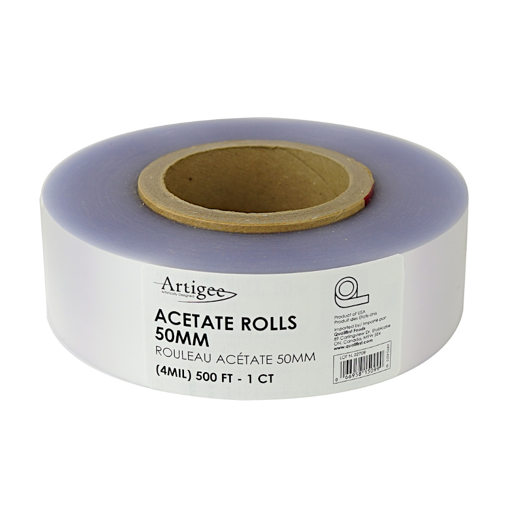 Acetate Rolls 50MM ARTIGEE 500FT 1EA — Eccolo Foods