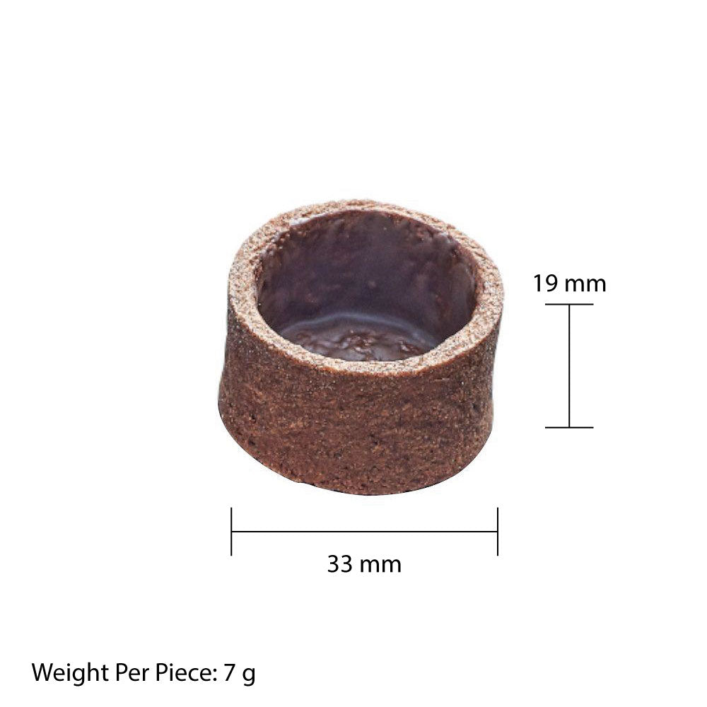Chocolate Tart Shells Round Mini 3.3cm 210EA LA ROSE NOIRE — Eccolo Foods