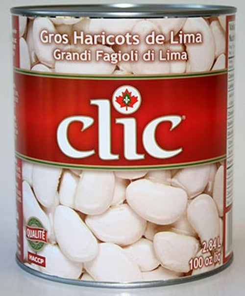 Beans Canned Lima Large CLIC 100OZ — Eccolo Foods