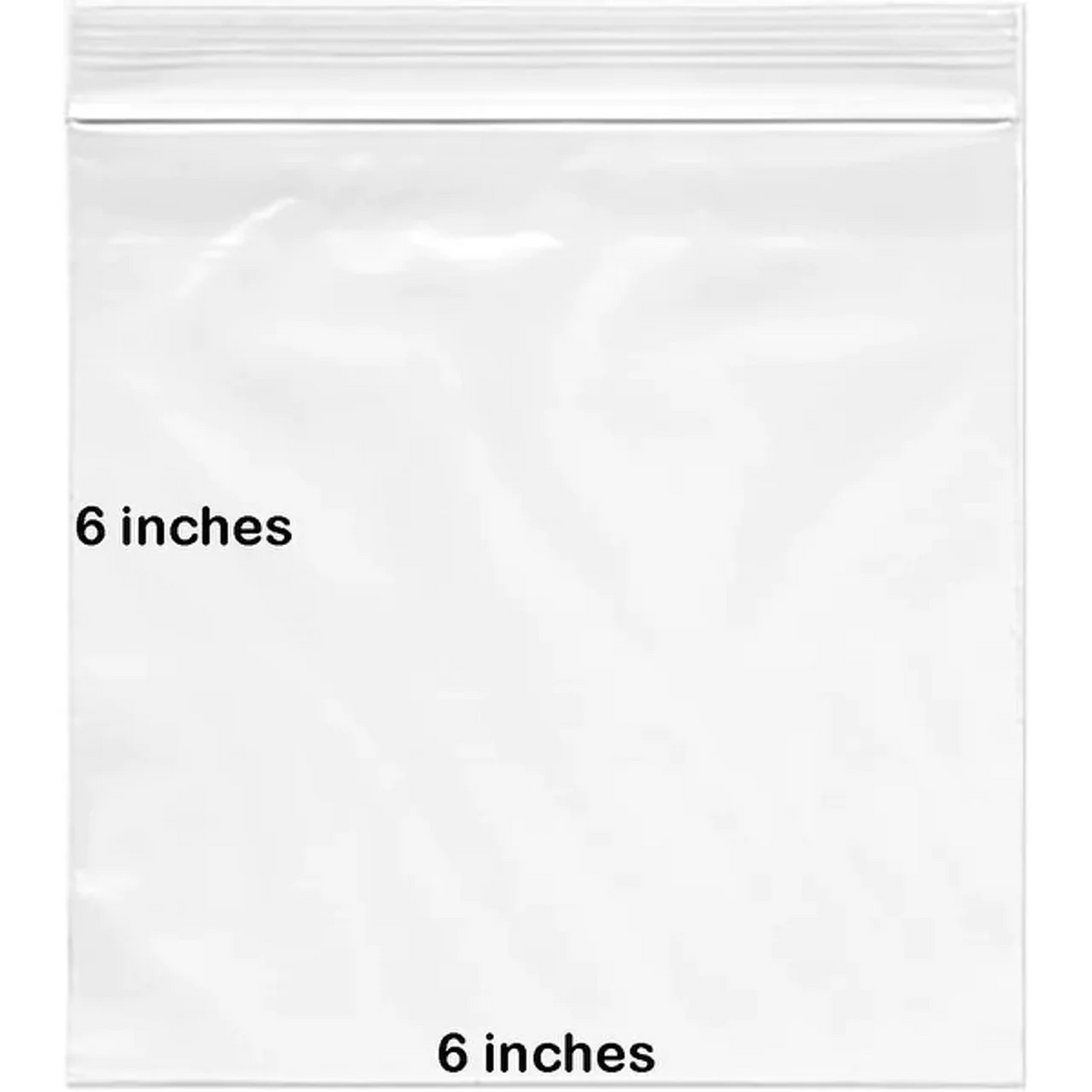Resealable Poly Bag ZIPLOCK 6x6 1000EA — Eccolo Foods