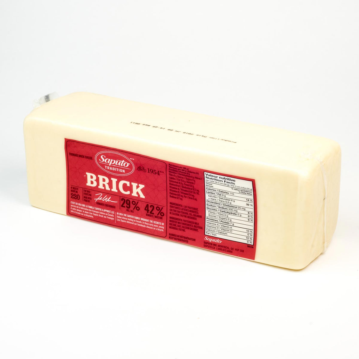 Brick-Cheese Saputo 2.27kg — Eccolo Foods