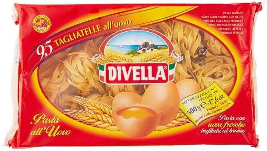 DIVELLA Egg Fettuccine Nidi Nest 12X500 — Eccolo Foods