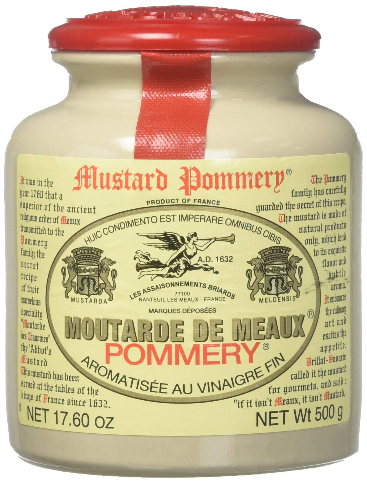 Mustard Pommery MOUTARDE DE MEAUX 500GR — Eccolo Foods