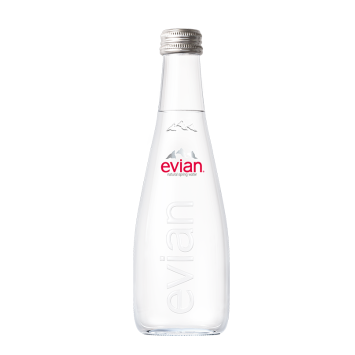 Water Natural Glass Mini EVIAN 20x330ml — Eccolo Foods