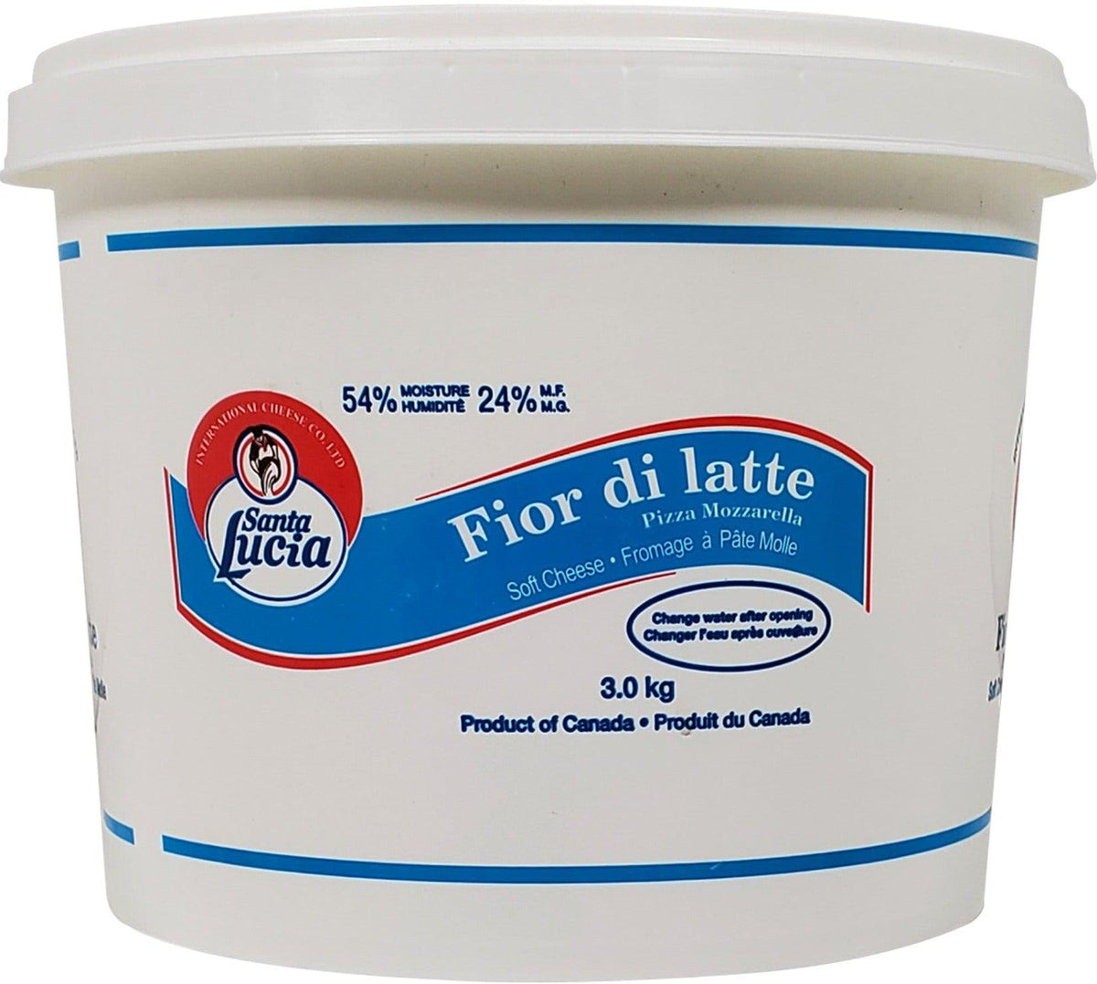 Fior di Latte SANTA LUCIA 3kg Pail (250gr) — Eccolo Foods