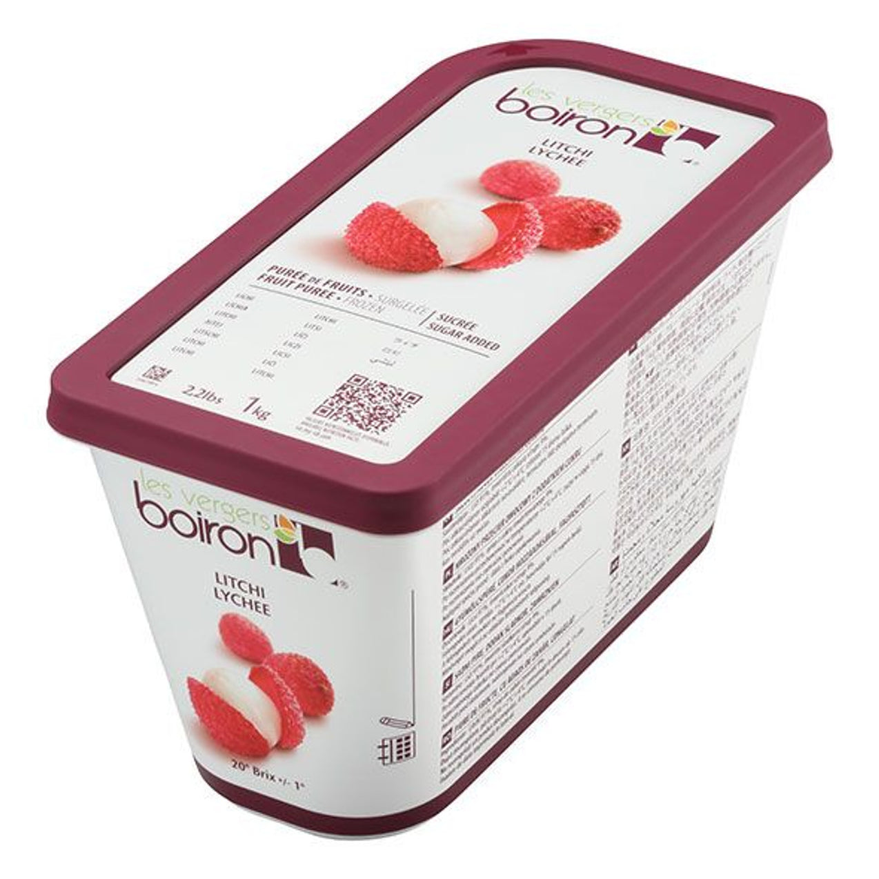 Puree Lychee Frozen BOIRON 1kg — Eccolo Foods