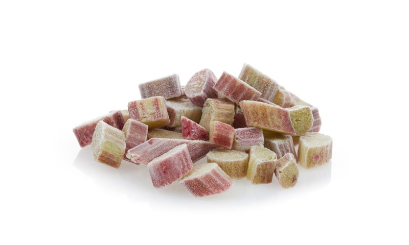 Frozen Rhubarb 1/2" Pieces IQF 2kg — Eccolo Foods